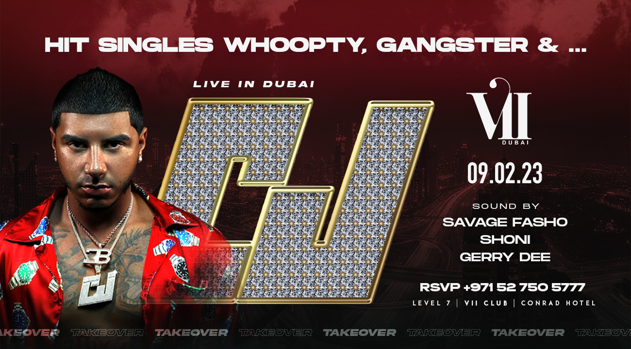 AMERICAN RAPPER & SINGER, CJ, PERFORMS LIVE AT VII DUBAI THIS WEEK