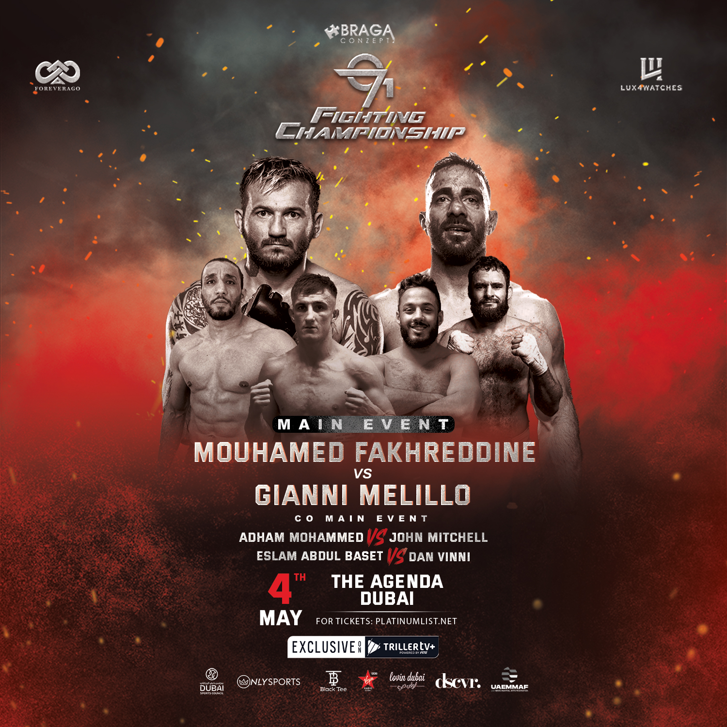 971 fighting championship 2024 on Saturday 4th May 2024 in Braga Conceptz