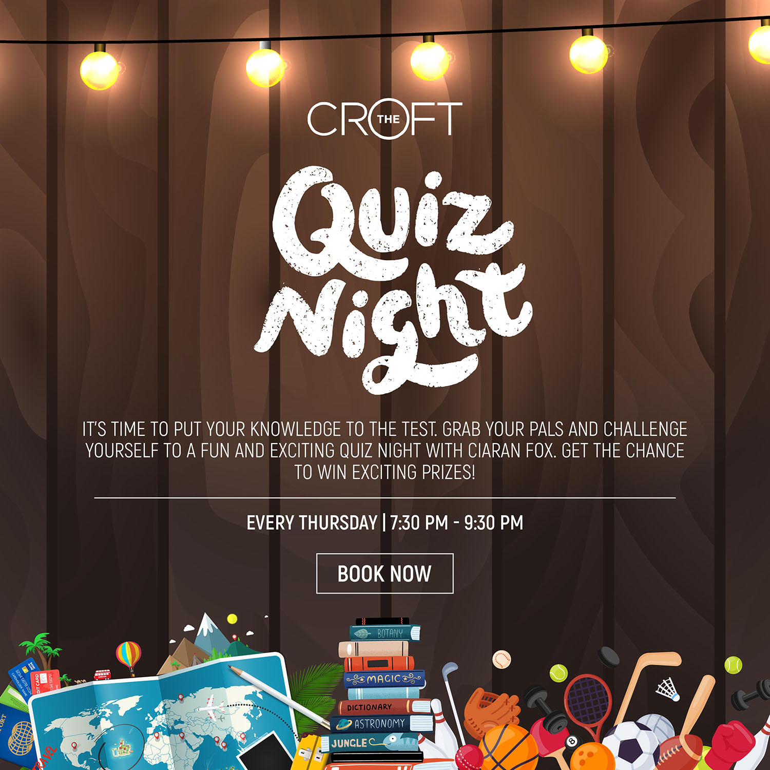 Quiz Night with Ciaran Fox at The Croft on Thursday 20th March 2025 in ...
