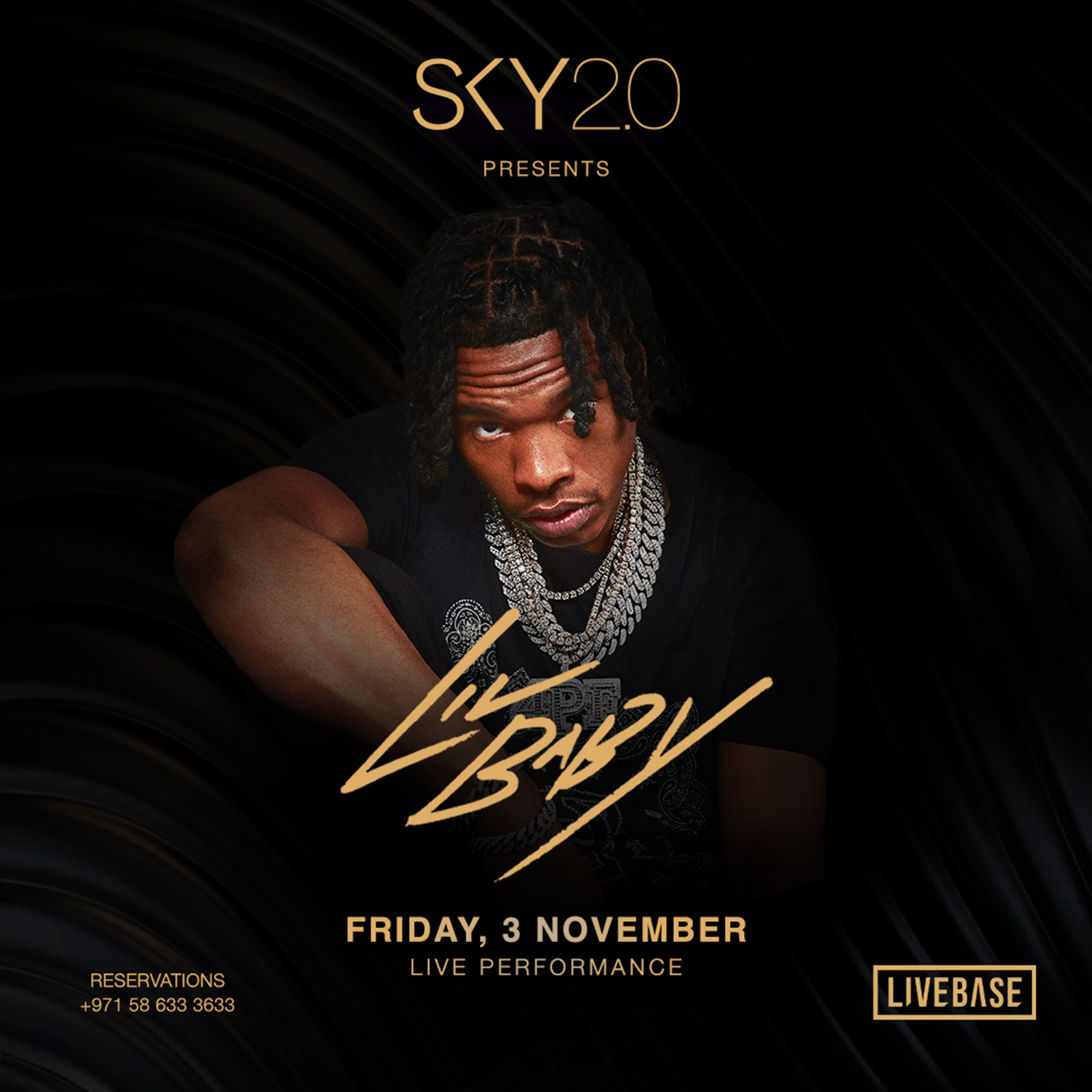 LIL BABY LIVE on Friday 3rd November 2023 in SKY2.0