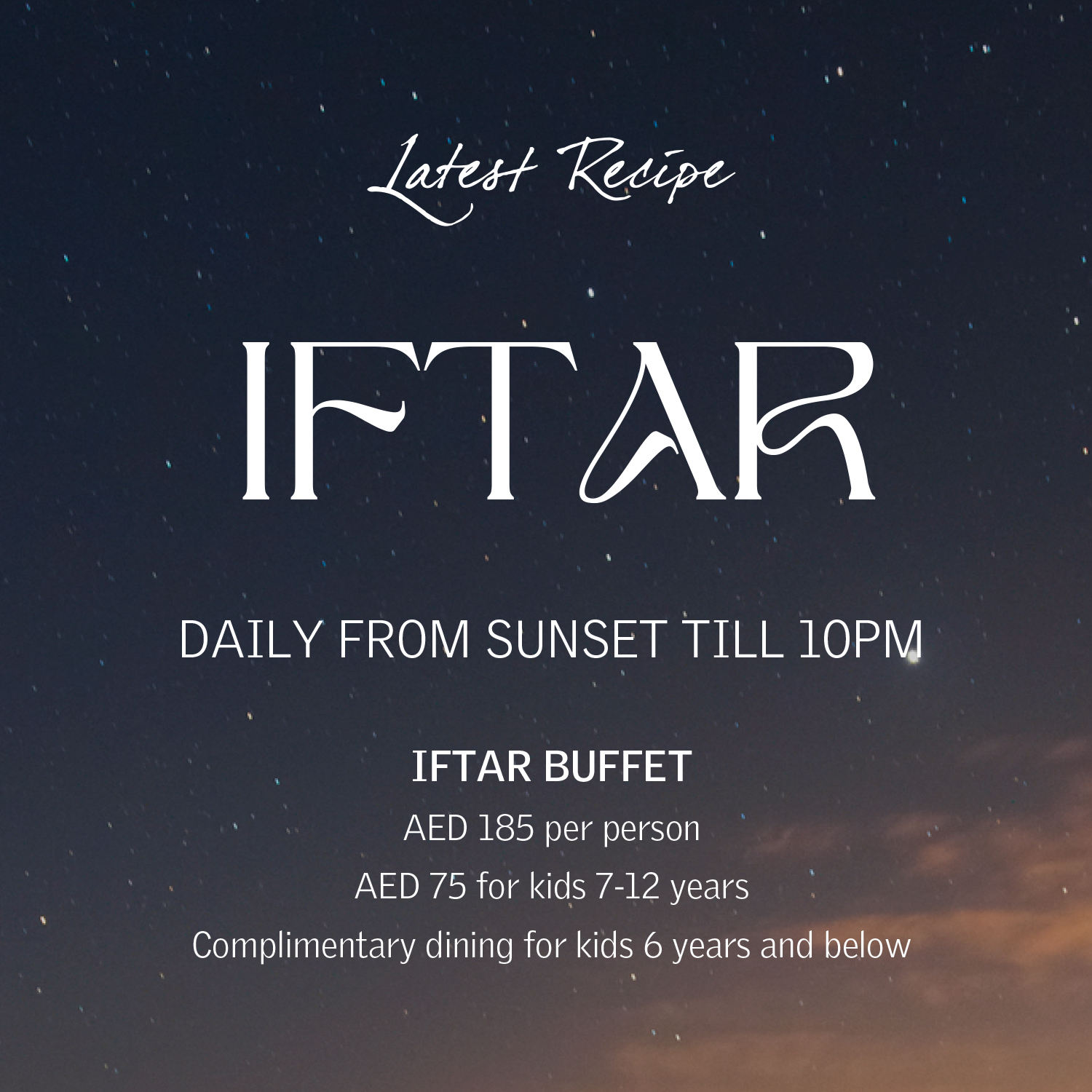 Iftar Buffet at Latest Recipe on Monday 11th March 2024 in Le Meridien ...