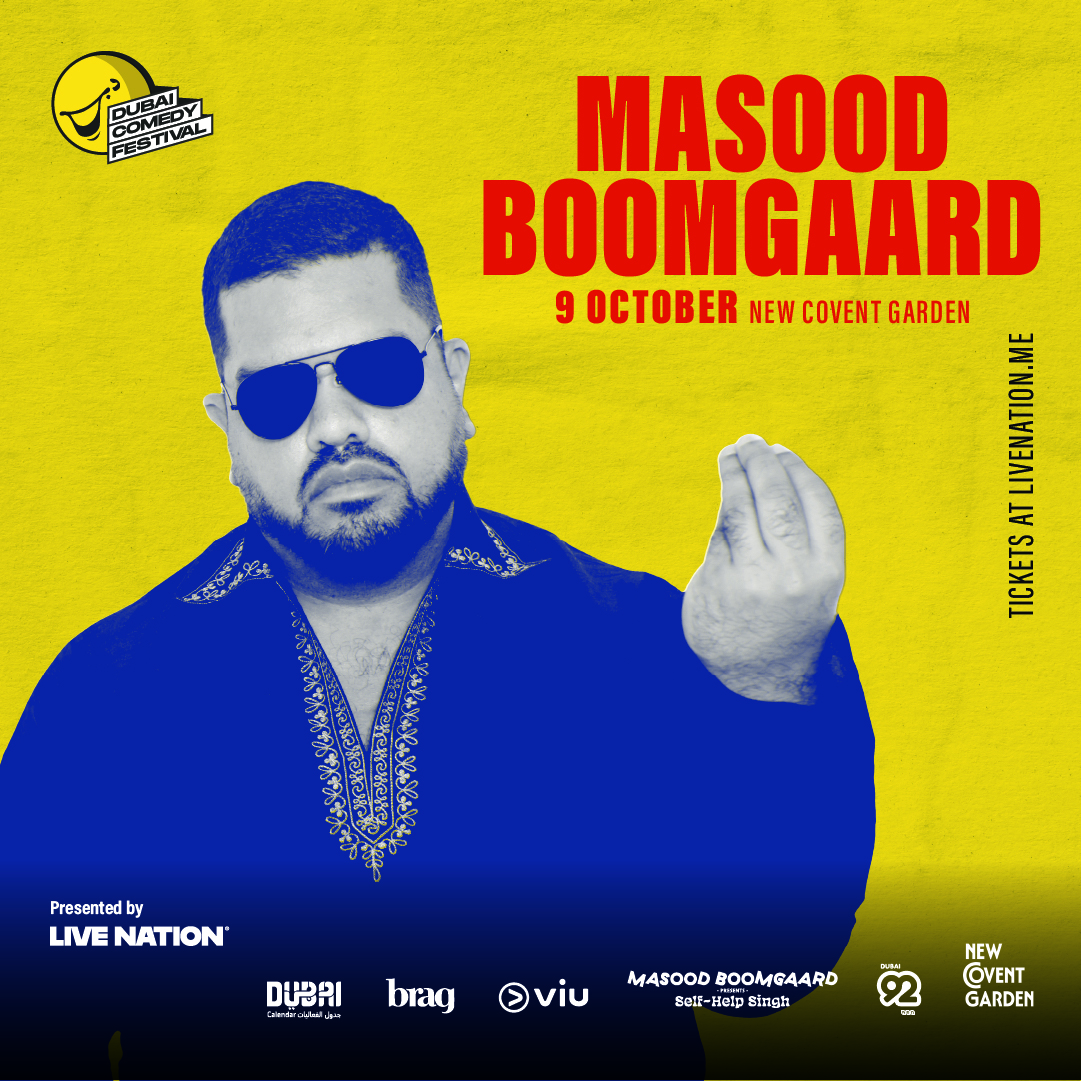 Masood Boomgaard | Dubai Comedy Festival 2025 on Thursday 9th October ...